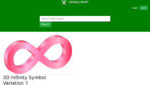 openclipart圖庫：3D Infinity Symbol Variation 7